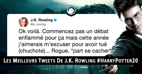 20 ans d'Harry Potter : les meilleurs tweets de J.K. Rowling - Twog