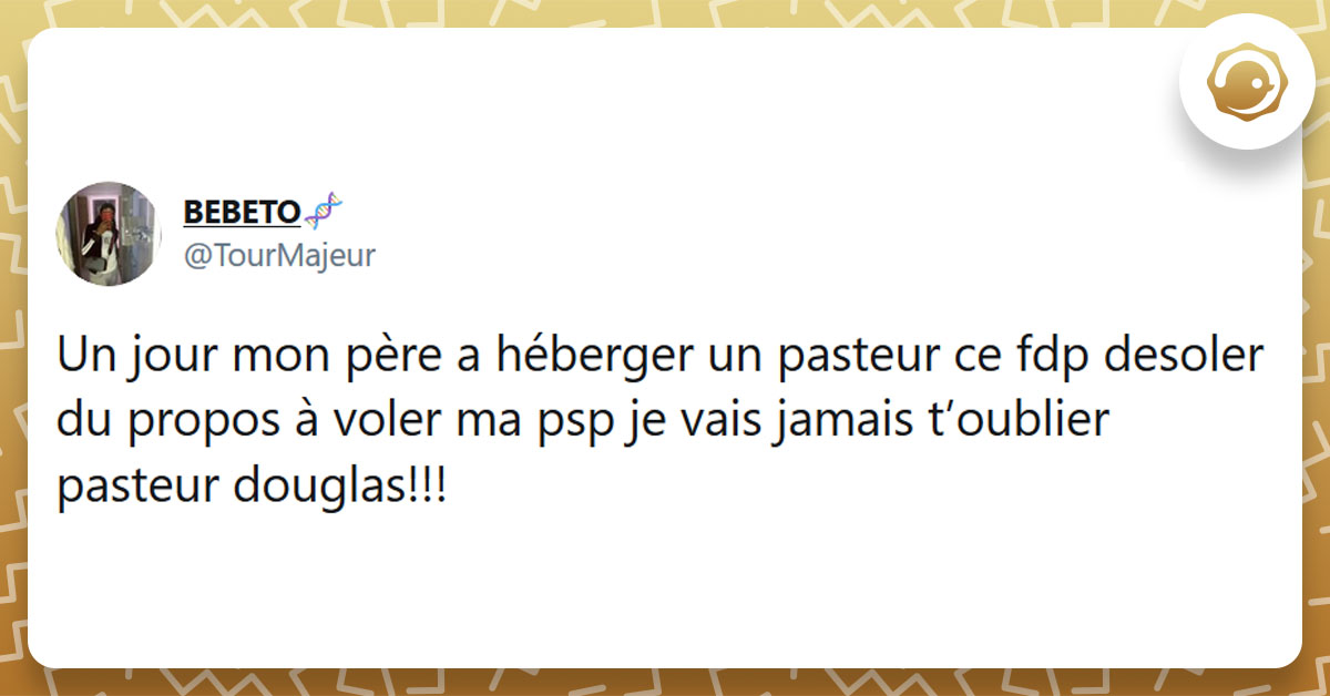 Les 13 meilleurs tweets sur Pasteur douglas, ce voleur de psp - Twog
