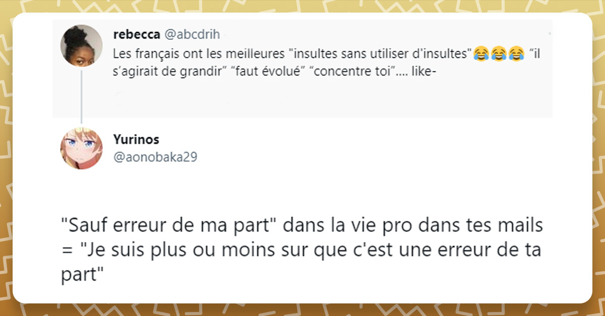 Vos 20 meilleures insultes cachées pour éduquer nos amis anglophones - Twog