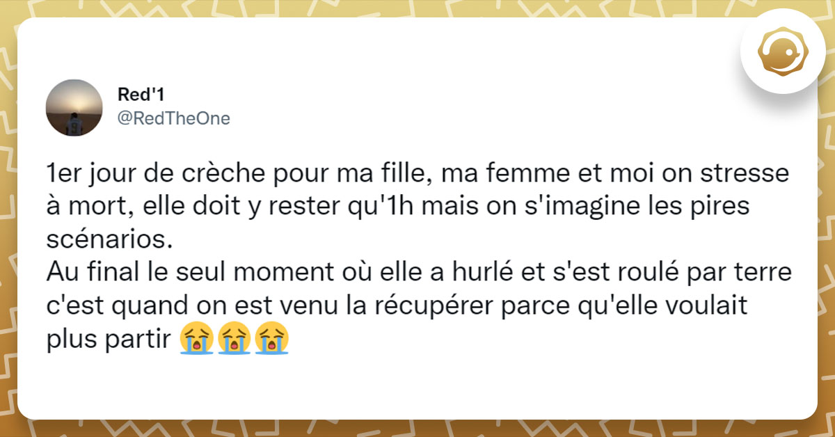 Top 15 des tweets à la crèche, allez bon courage avec l’enfant