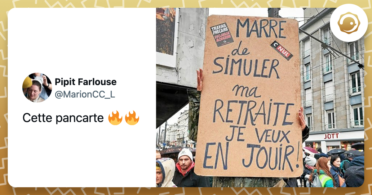 Top 15 de vos meilleures pancartes de manif du 19 janvier 2023 - Twog