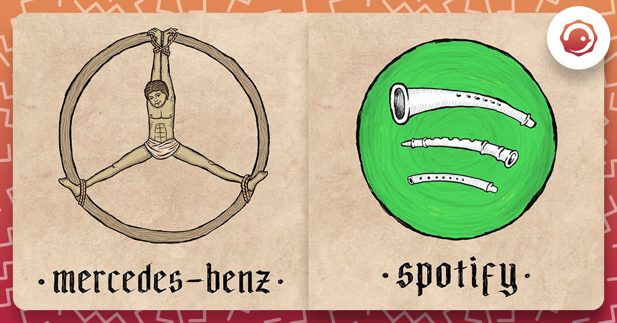 À quoi auraient ressemblé ces logos au Moyen-Âge ? - Twog